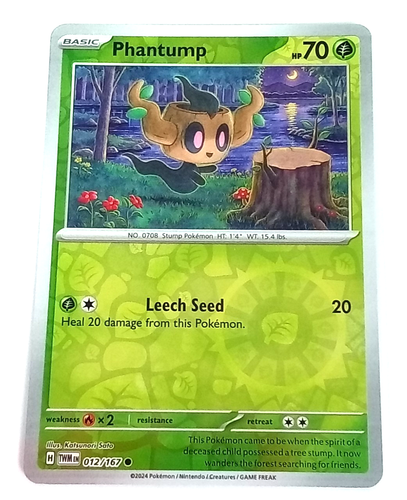 Phantump 12/167 Twilight Masquerade Reverse Holo Pokémon Card 2024 | eBay