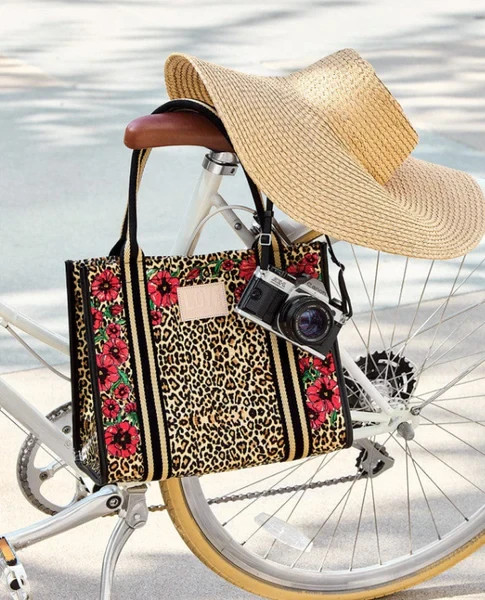 Brighton Leopard Dynasty Canvas Carry All Tote MSRP $225 NWT | eBay