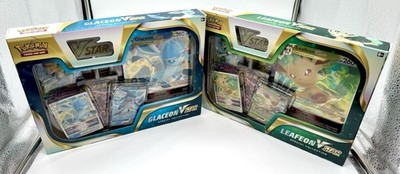 POKEMON TCG GLACEON & LEAFEON V STAR Special Collection Boxes - Brand ...