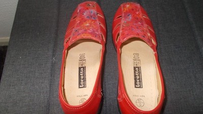 Ladies red shoes by Loretta size 6 | eBay UK