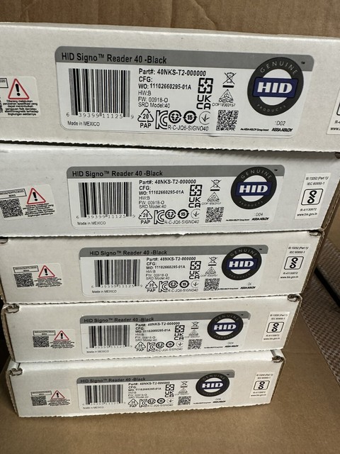 HID Signo 40 Smart Card Access Control Reader - Black 40NKS-T2-000000 ...