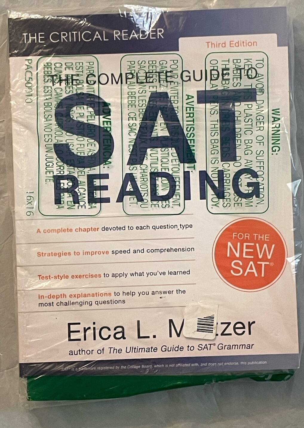 Critical Reader : The Complete Guide to SAT Reading, 3rd Edition by ...