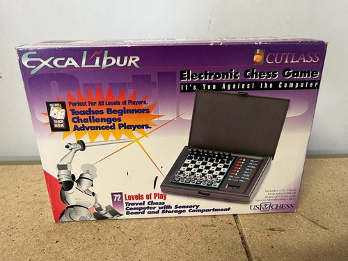 Excalibur Cutlass Electronic Travel Chess Game 72 Levels of Play Model ...