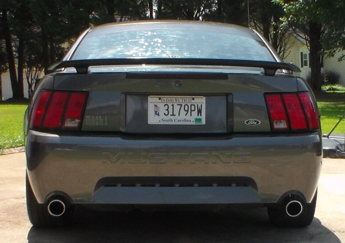 Steeda Mustang Rear Bumper Insert Decal Black (2001 Cobra),, 57% OFF