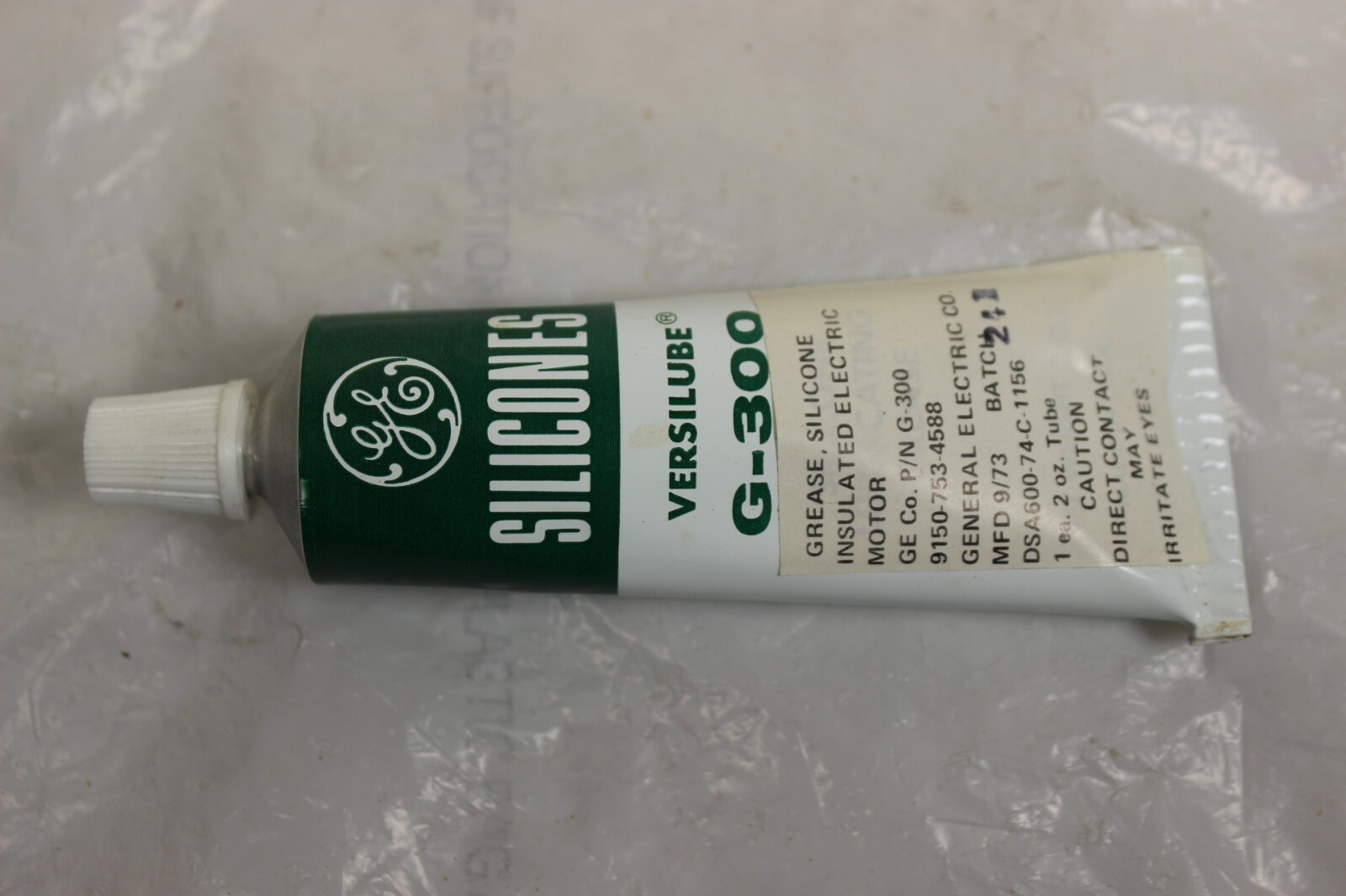 NOS GE SILICONES G-300 SILICONE INSULATED ELECTRIC MOTOR GREASE HEAT ...