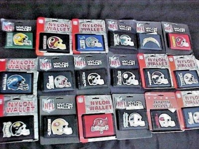 NFL NYLON TRIFOLD WALLET.....LOWEST PRICE EVER.....NEW WITH TAG ...