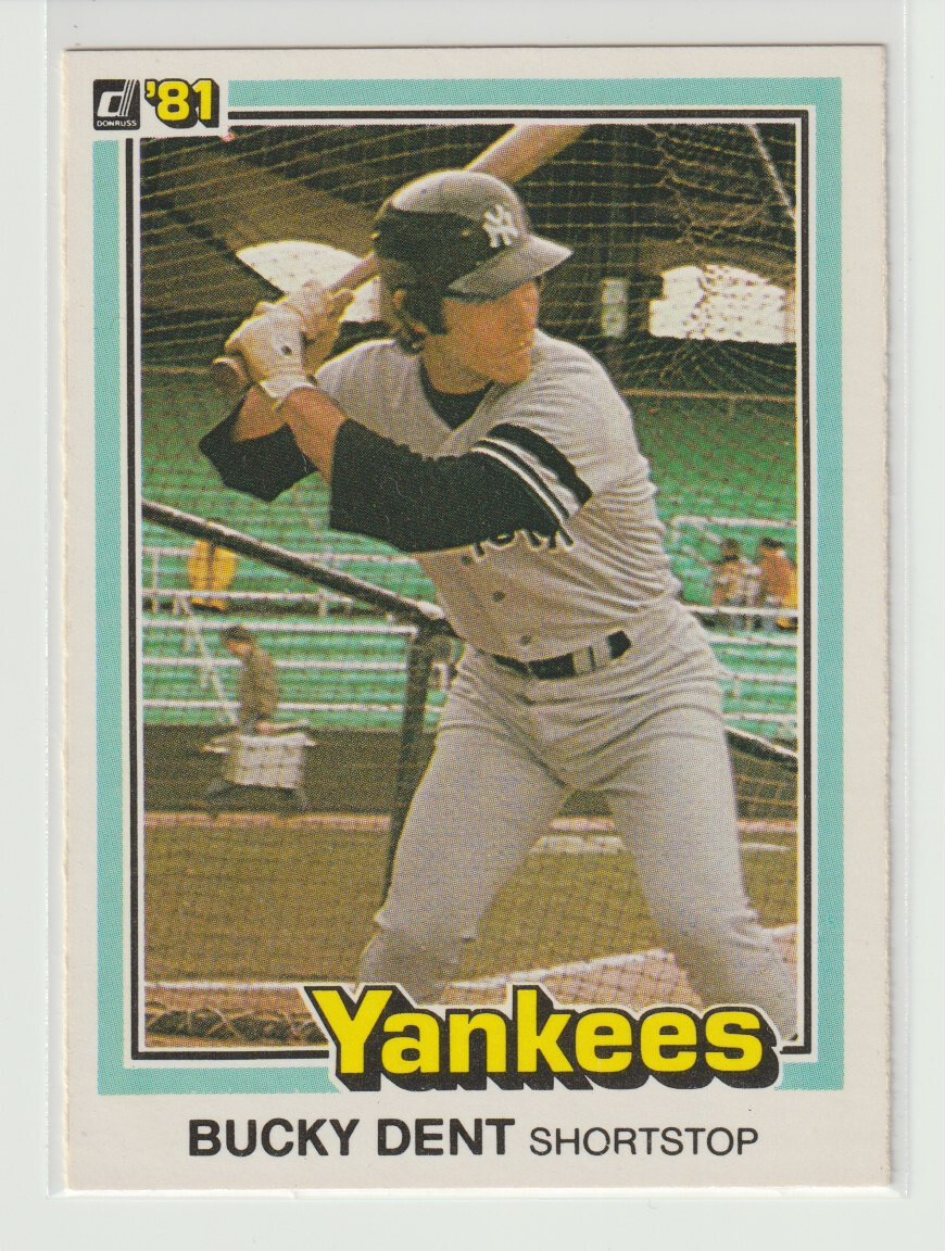 1981 Donruss - #465 Bucky Dent, Bucky Dent for sale online | eBay