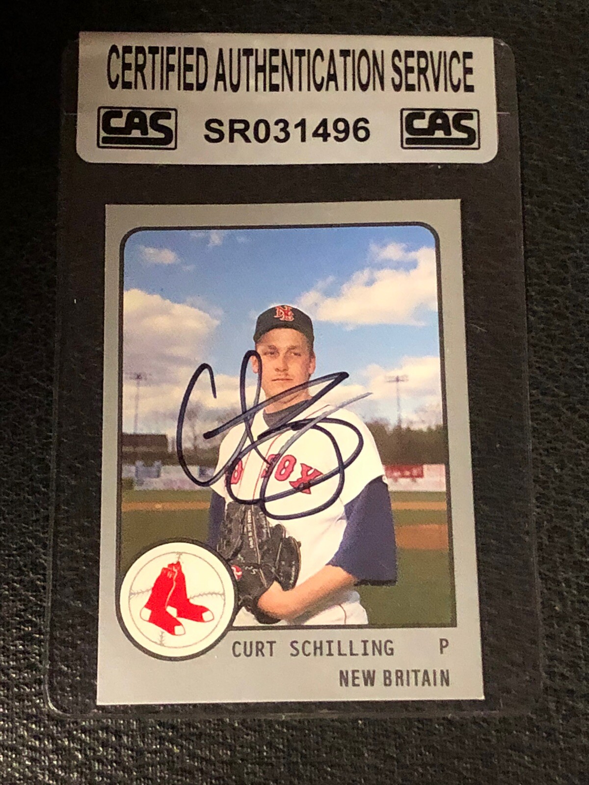 HOF CURT SCHILLING 1988 PRO CARDS ROOKIE SIGNED AUTOGRAPHED CARD CAS ...