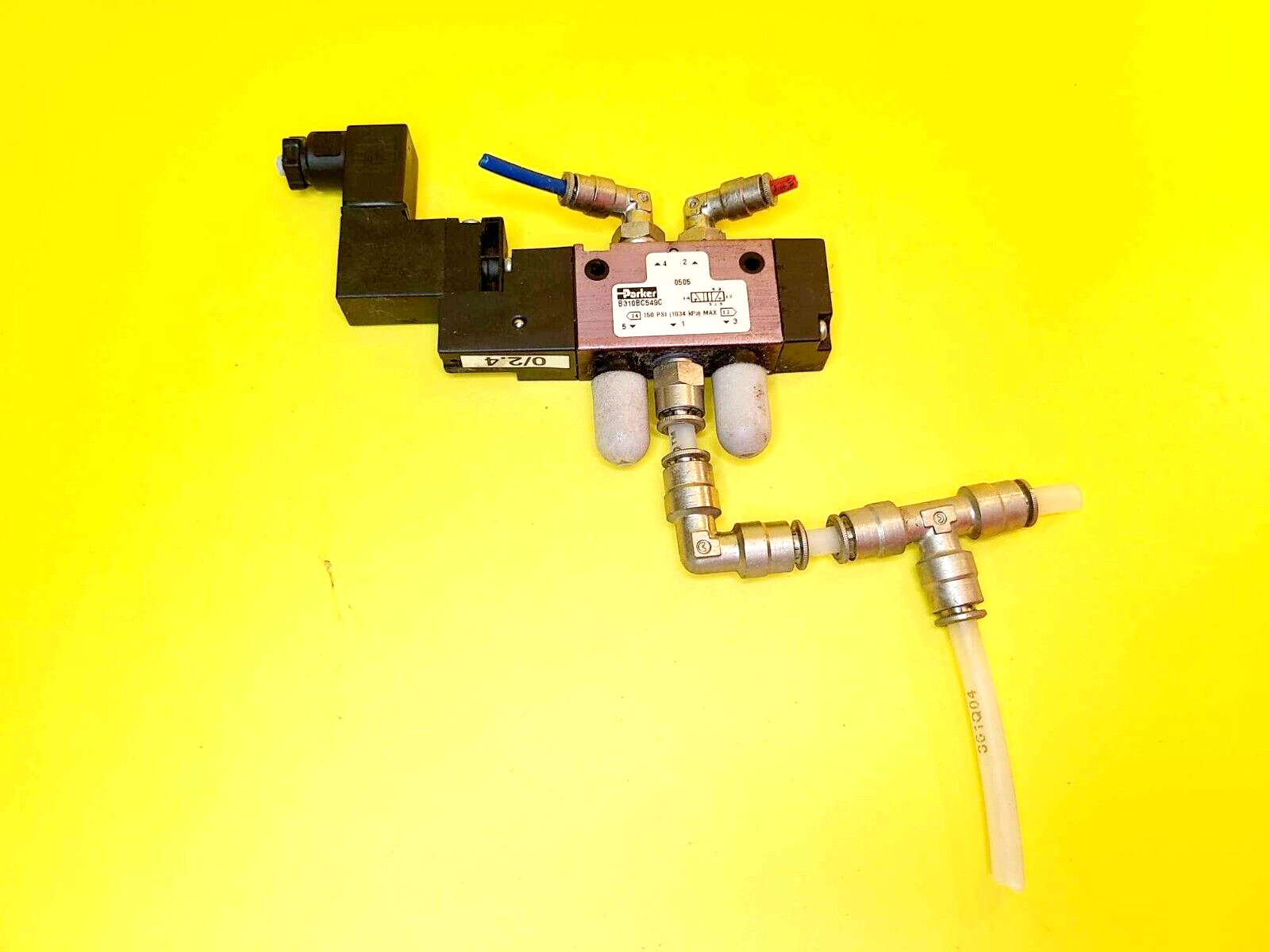 PARKER B3 SERIES B310BC549C PNEUMATIC SINGLE SOLENOID VALVE 150 PSI 1/8 ...
