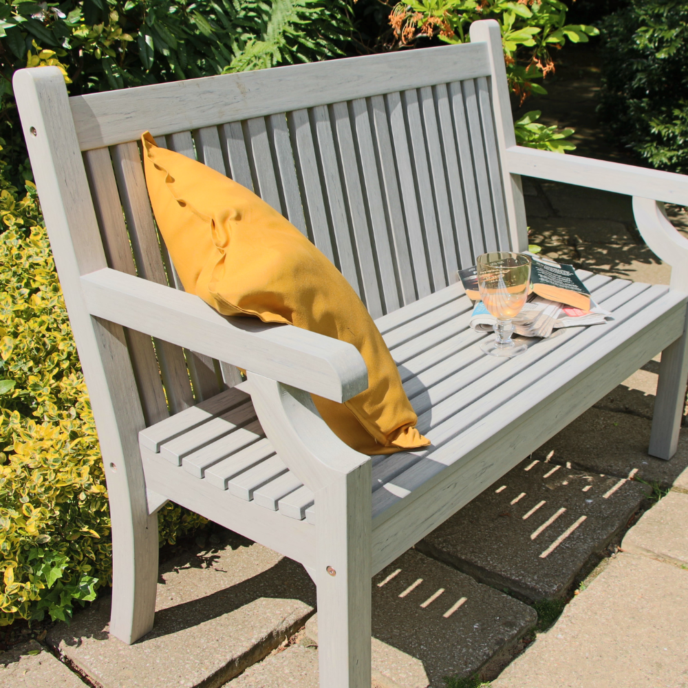 WINAWOOD Sandwick 3 Seater Bench - 1560mm - Stone Grey | eBay Australia
