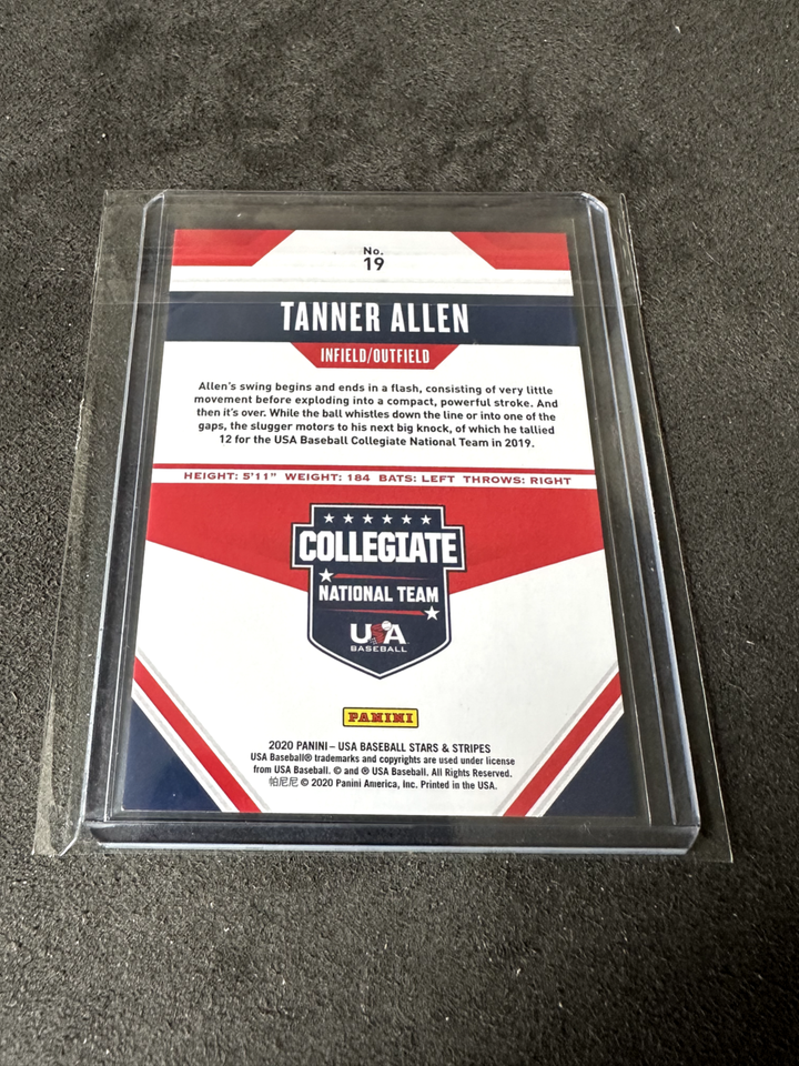 Tanner Allen 2020 Panini USA Stars & Stripes Longevity Holo Foil 09/99 ...