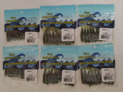 (6) Gary Yamamoto 4" Curly Tail Grub Fishing Lures Lot of 6 Packs | eBay