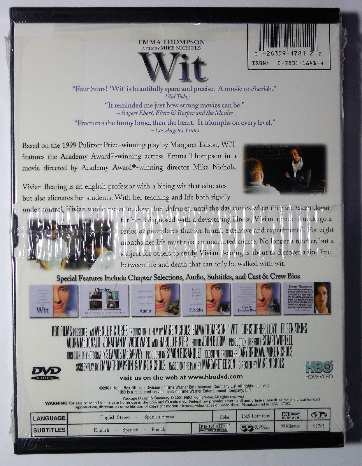 Brand New GIFT Ready Wit 2000 Widescreen DVD R1 Emma Thompson ...