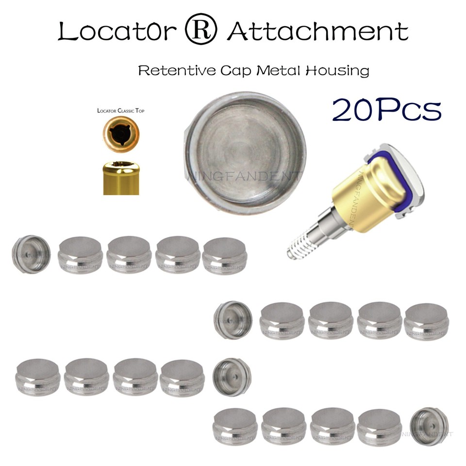 Universal Dental Locator Abutment Retention Caps Inserts Set，4/10 ...