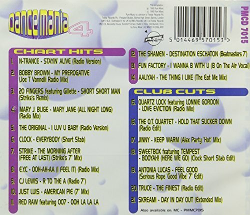 Dance Mania 95 Vol.4 5014469570153 | eBay