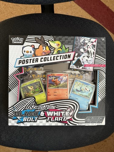 Pokemon Scarlet & Violet Black Bolt White Flare Poster Collection Box ...