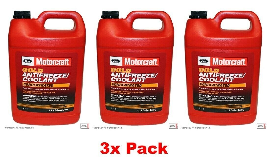 3x Engine Coolant Antifreeze GAS MOTORCRAFT VC-7-B Gold Concentrated ...