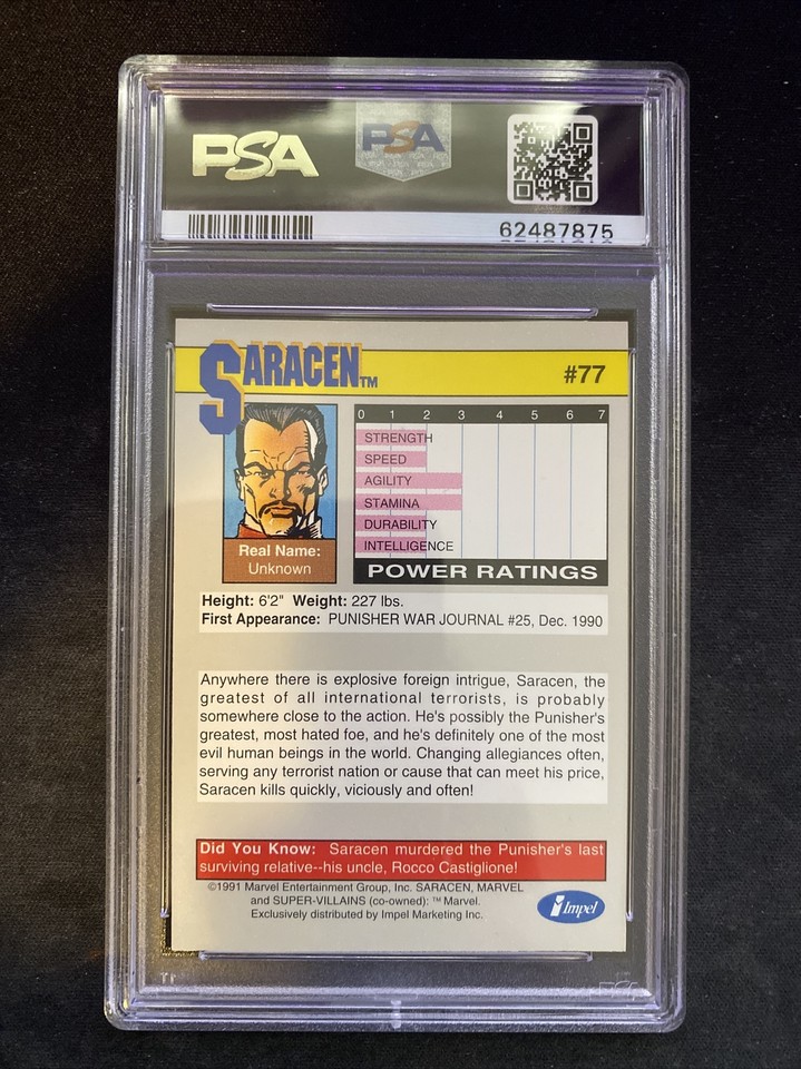 1991 Marvel Universe 77 Saracen PSA 9 (SHIPS TODAY) | eBay