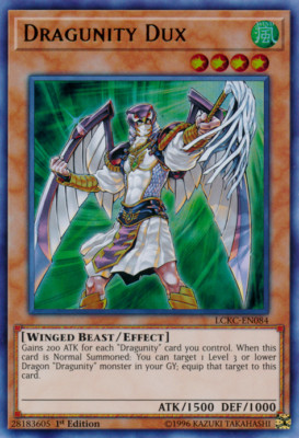 Dragunity Dux LCKC-EN084 ULTRA HOLO YUGIOH Legendary Collection Kaiba ...