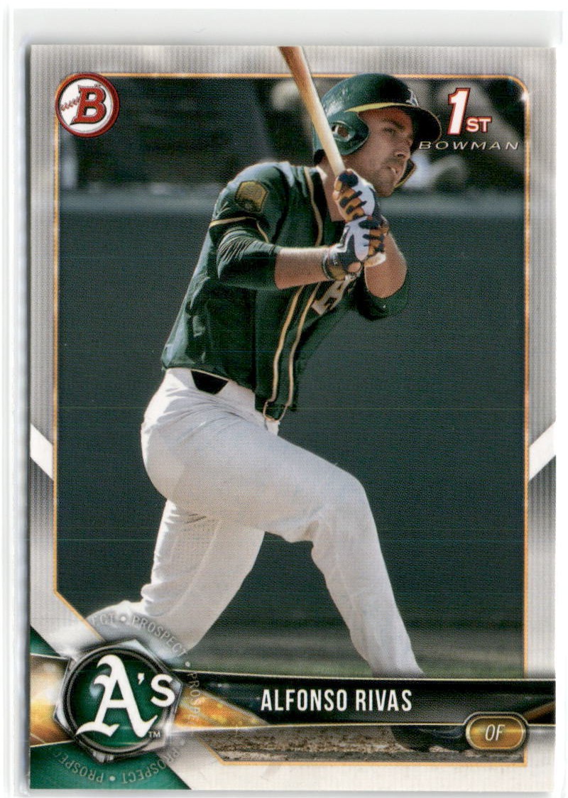 2018 Bowman 1st Alfonso Rivas RC #BD141 Oakland Athletics Baseball | eBay
