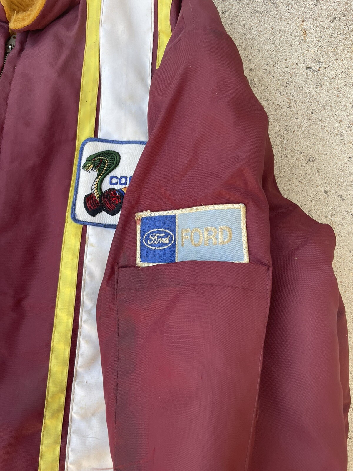 Vintage 80s Ford Mustang Shelby Cobra Racing Jacket F… - Gem