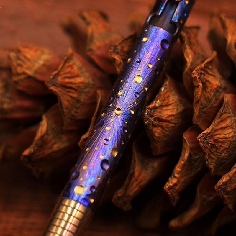 EDC Titanium Practical Ballpoint Pen Signature Pen Pocket Office Metal ...