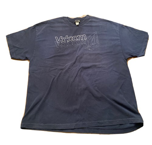 Vintage Volcom Mens 2XX XXL Spell Out Logo Layered Black T-Shirt | eBay