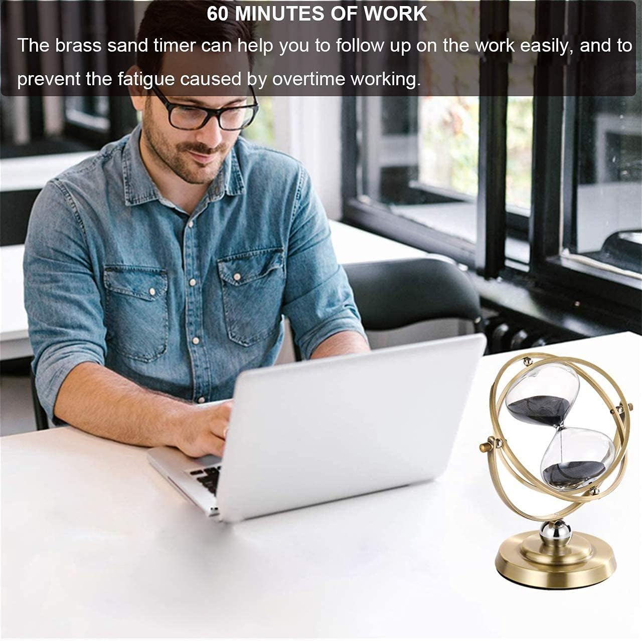 Brass 60 Minute, 720° Rotating 60 Min Black Sand 720° Rotating | eBay