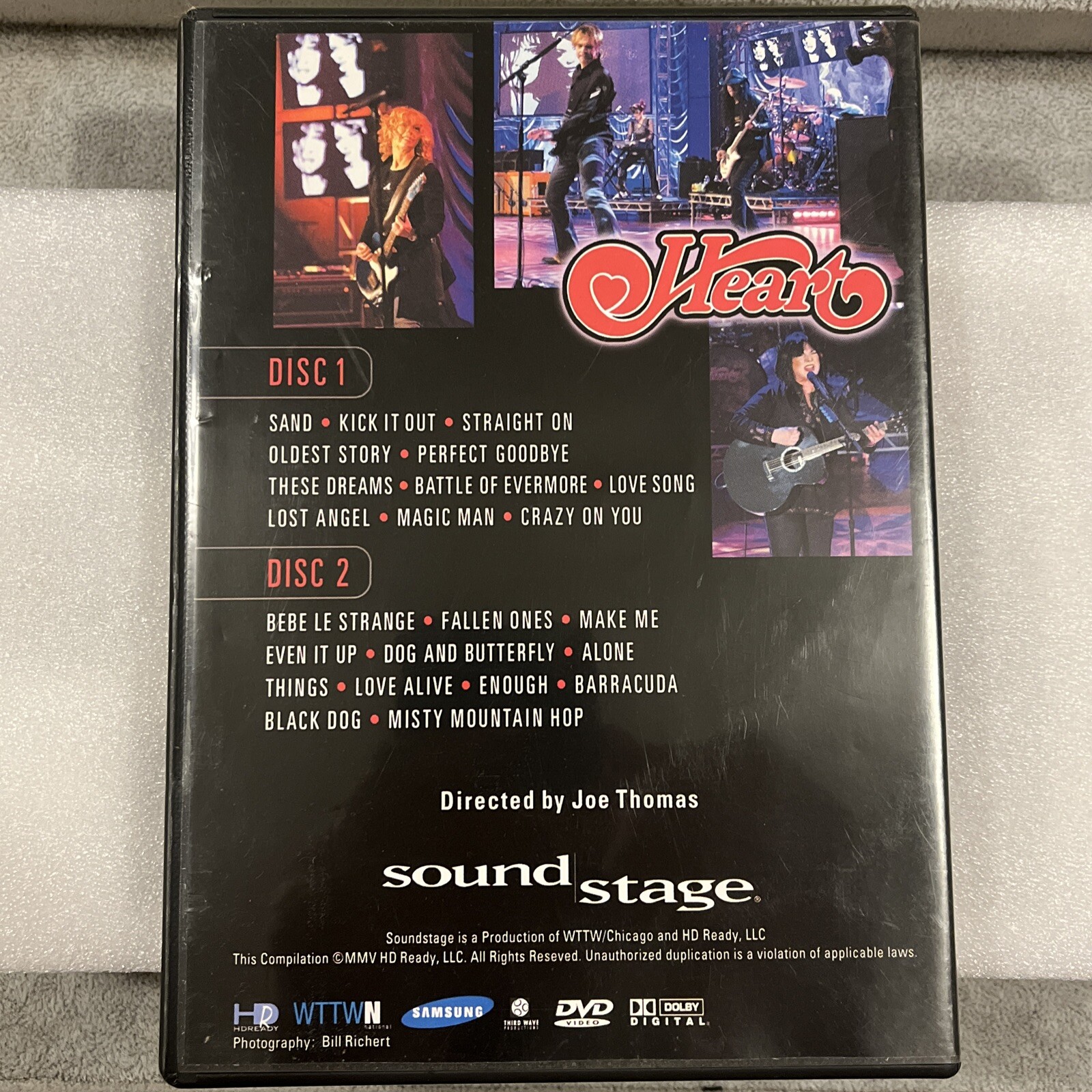 Heart: Live (DVD,2008) Soundstage. 2-DVD Set. Tested 741952656890 | eBay