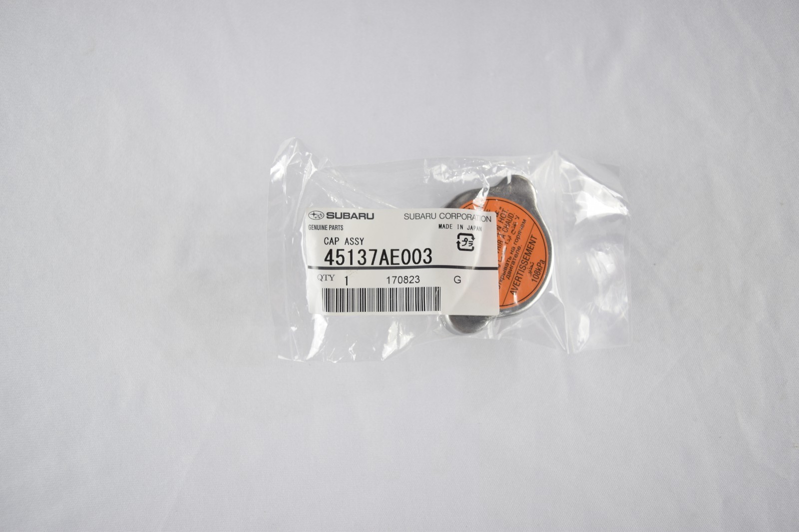 GENUINE SUBARU FORESTER IMPREZA WRX OUTBACK NON TURBO RADIATOR CAP ...