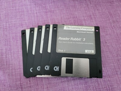 Reader Rabbit 3 Ages 3-6 MAC Apple Original 1994-1996 Kids Floppy Disks ...