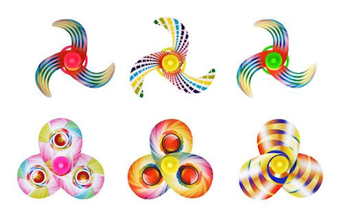 6 Colourful Spinning Tops - Pinata Toy Loot/Party Bag Fillers Wedding ...