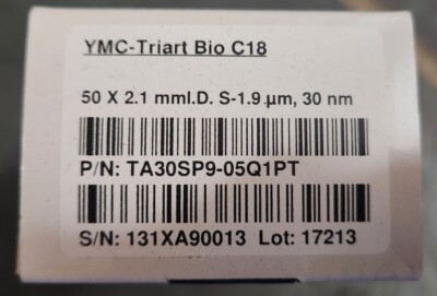 YMC-Triart Bio C18 HPLC Column, 50x2.1mm, S-1.9um, 30nm - Ta30sp9-05q1pt | eBay
