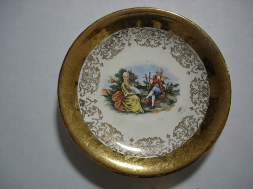 Vintage Sabin Crest-O-Gold Warranted 22K - Tea Cup, Saucer and Ashtray ...