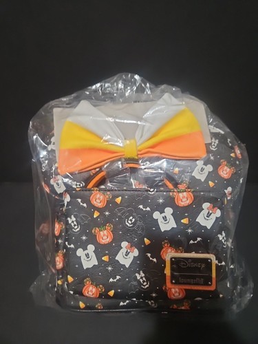 Loungefly DISNEY Spooky Mice Candy Corn & Ears Backpack MICKEY BAT ...