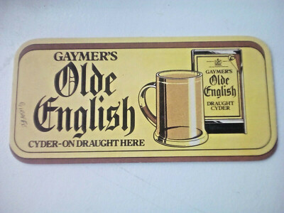 Vintage GAYMERS OLDE ENGLISH CIDER ( No'7 ) - Cat No'94 Beermat ...