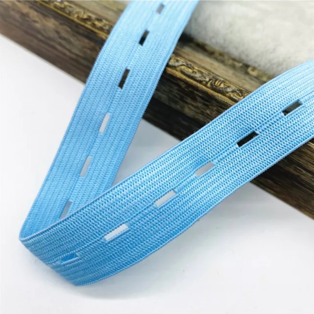 1 m Lochgummi 20mm 22 Farbe Gummi Gummiband Gummilitze Gummizug ...