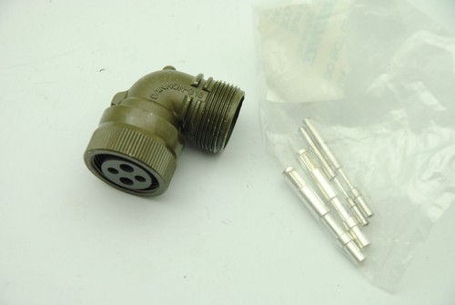 ITT Cannon G16 Right Angle 4-Pin Female Connector Receptacle - NEW | eBay