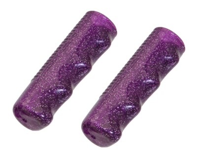 PURPLE Mini Grips For 12" Bicycle SPARKLE Flake Chopper Lowrider Beach ...