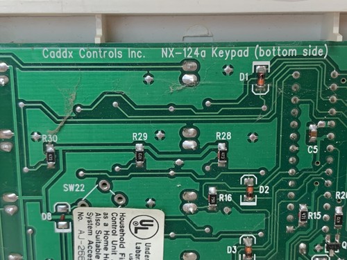 Ge Networx Caddx Controls NX-124A 8 Zone LED Keypad Home Security ...