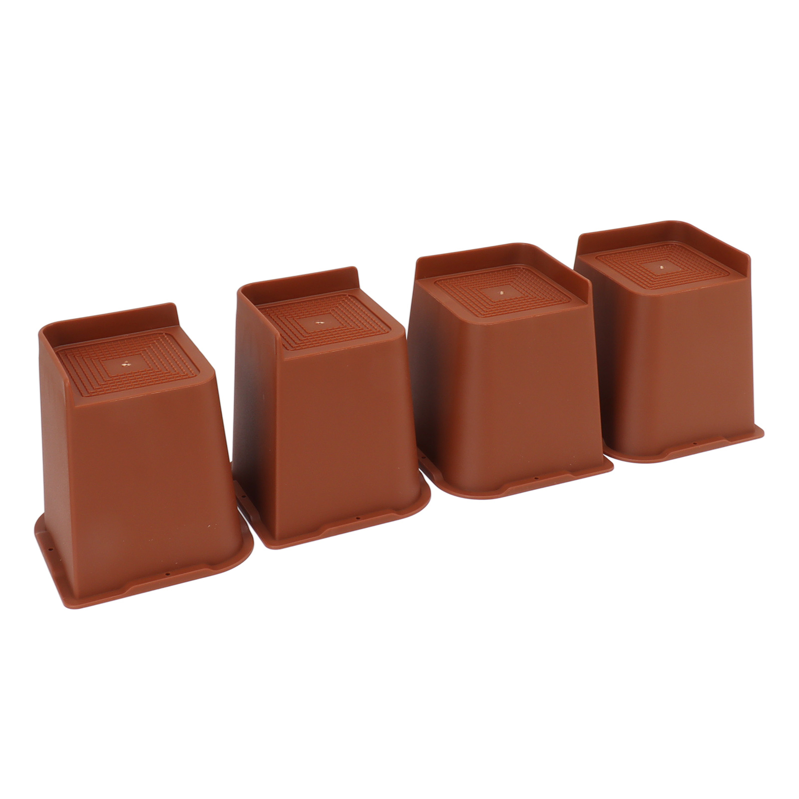 4X Heavy Duty Bed Chair Riser L Shaped 6in Anti Slip Furniture Extra ...