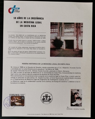 Costa Rica Scott C777 Rembrandt Painting Anatomy Lesson 1980 First Day ...