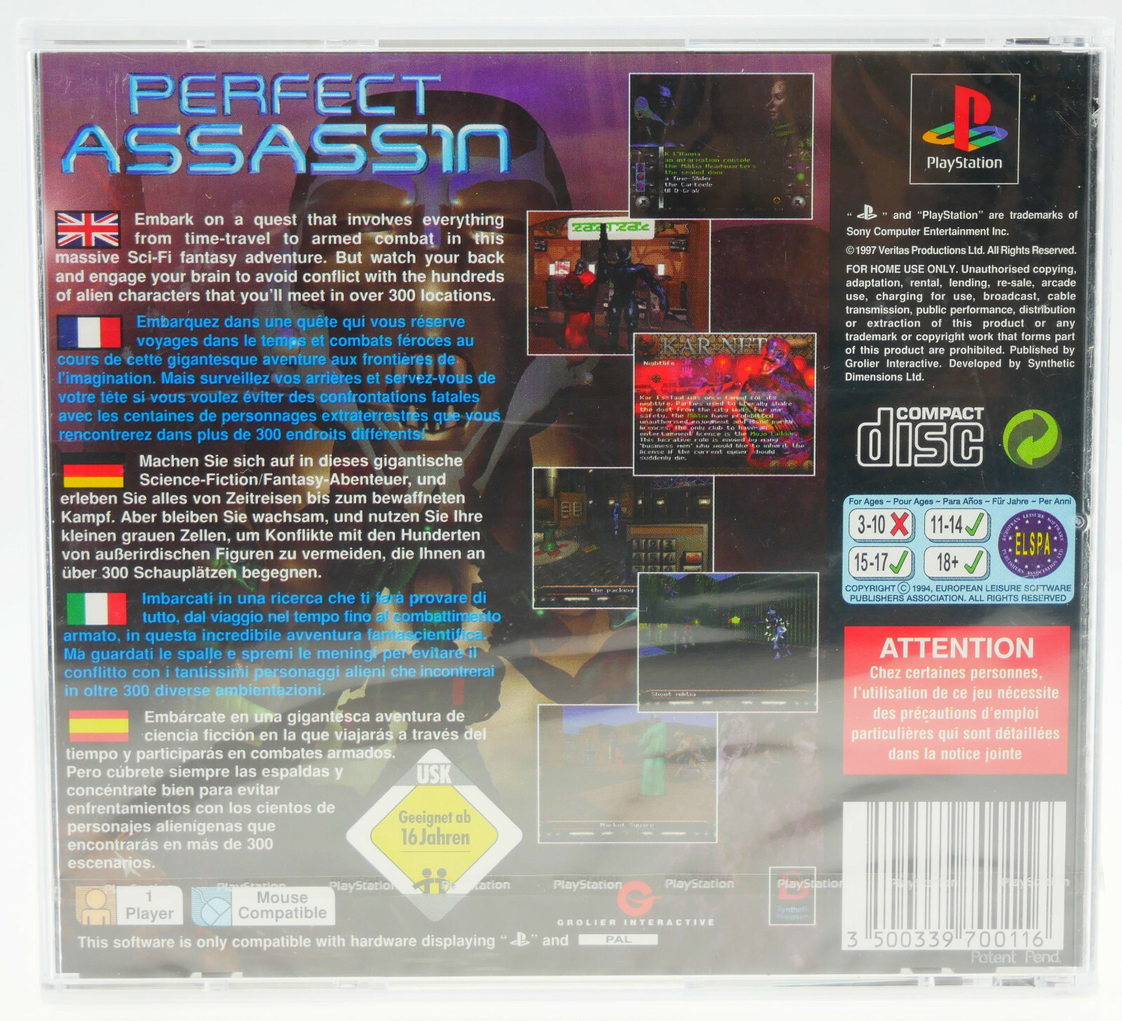 Perfect Assassin | Playstation 1 PS1 | NEW NEU eingeschweißt SEALED | eBay