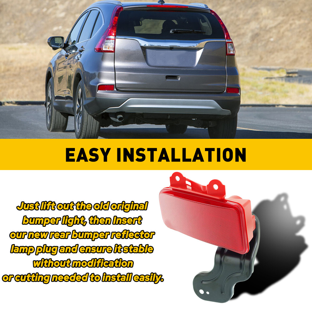 Rear Left Driver Side For 2015-2016 Honda CRV CR-V Reflector Bumper ...