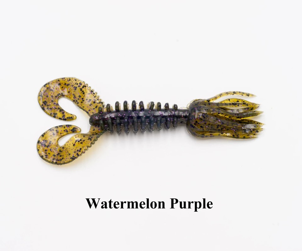 Zipper Worm Co. 4" Spider Grub 1 LB. of baits (approx. 80 baits) -3 ...