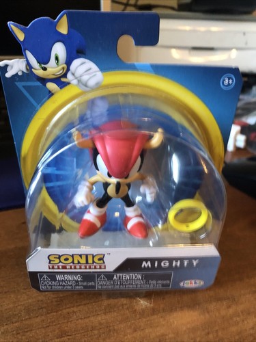 Sonic the Hedgehog 2.5" Mighty with Power Ring Action Figure Toy Jakks ...