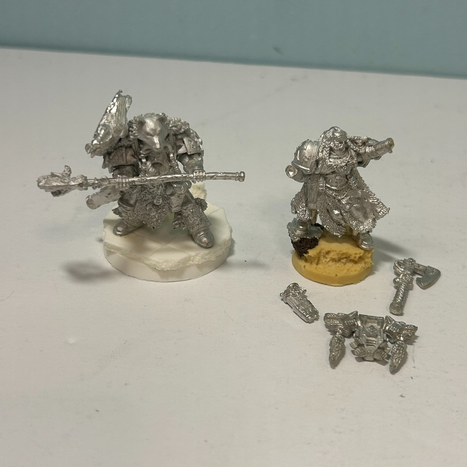 Warhammer 40k Space Wolves Marines Army Lot 100 pc Mostly Assembled ...