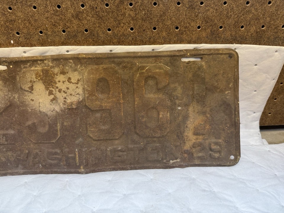 1929 WASHINGTON LICENSE PLATE. ORIGINAL 23-961 | eBay