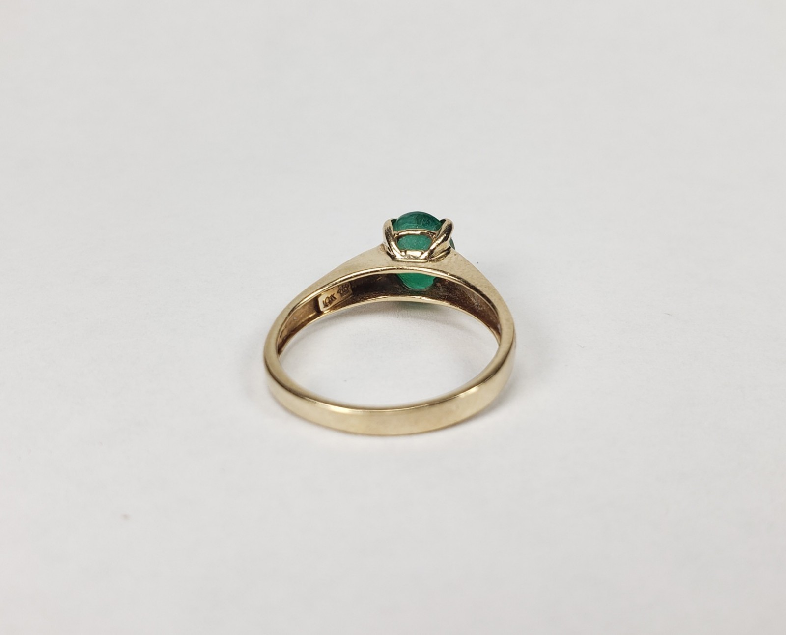 Scrap 10K Yellow Gold Ring w/ Emerald Nice Vintage Setting for +/- 1 ct Gem Sz 6 | eBay