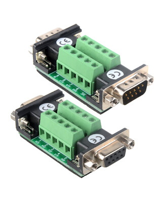 DB9 Terminal D-SUB DB9 Buchse/Stecker RS232 RS485 CAN RS422 mit DB9 | eBay